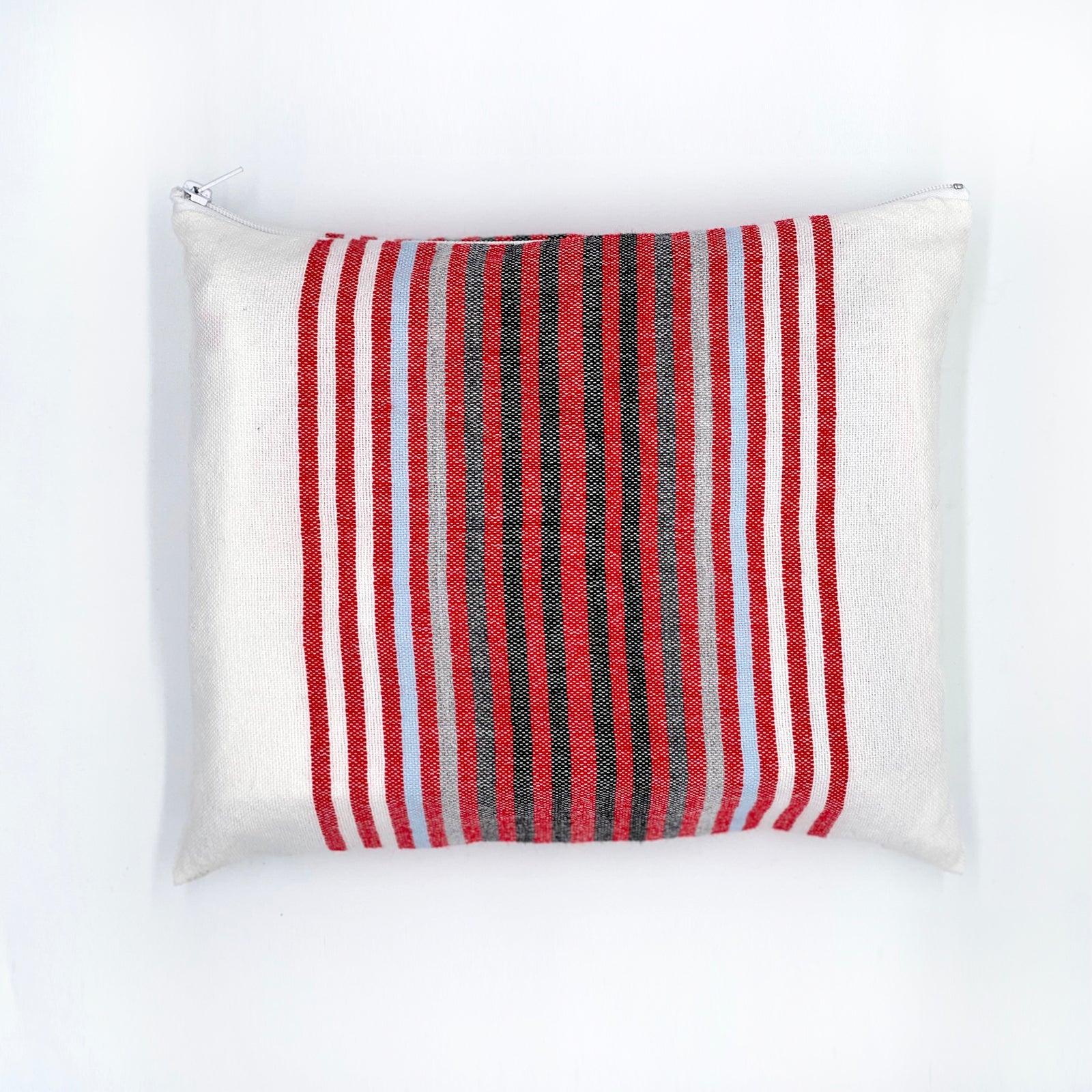 Ron - Wool Tallit - Red and Black Stripes